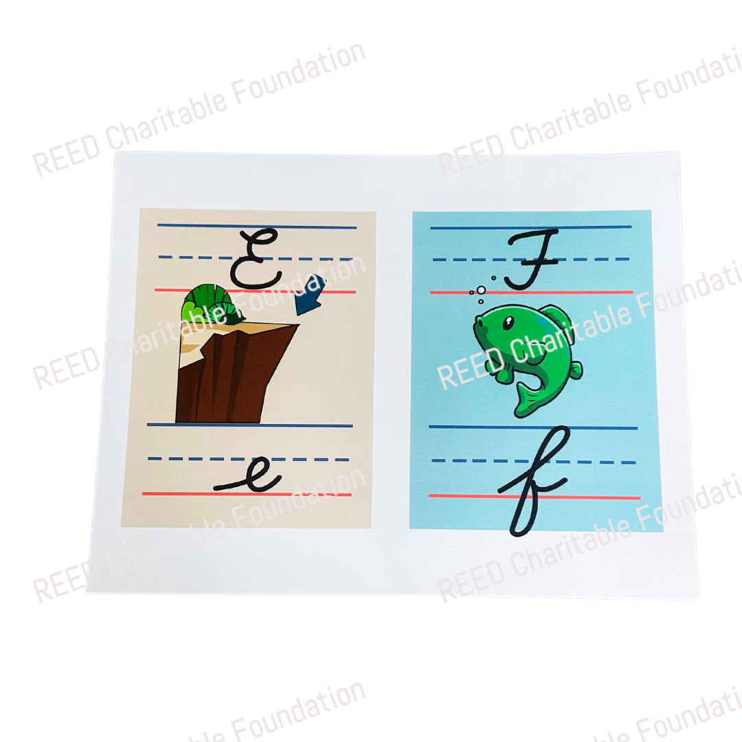 Digital Cursive Alphabet Posters – REED Charitable Foundation